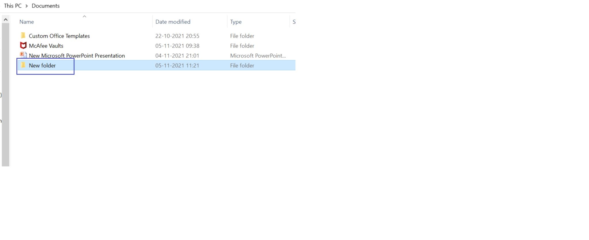 How to create a new folder using keyboard shortcut and menu ...